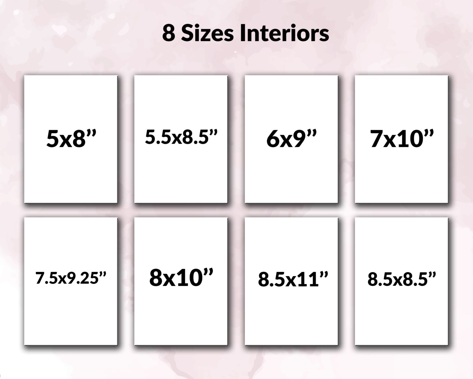 KDP Interiors Templates, Cover Free & Premium Ready to upload 6x9 8.5x11