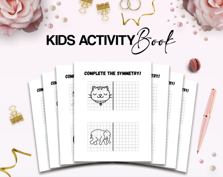 Symmetry Book PDF - Kids Activity Book for Learning & Fun