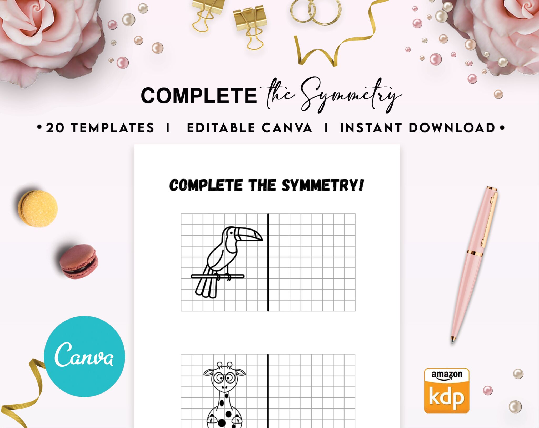 Symmetry Book PDF - Kids Activity Book for Learning & Fun