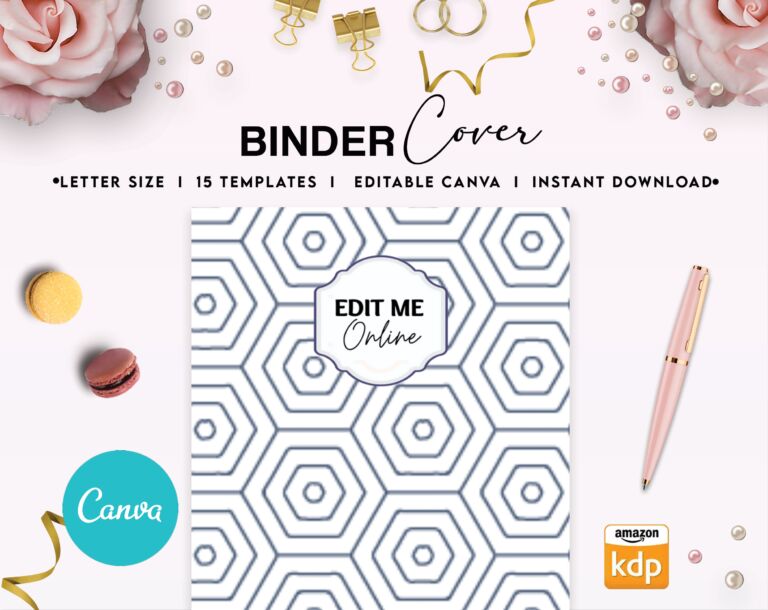 15 Binder Cover Templates : Design Your Own Binders with Ease - Canva ...
