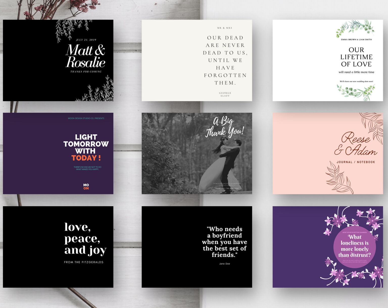 10 Covers Quotes Canva Editable Kdp Templates For book cover 6x9"