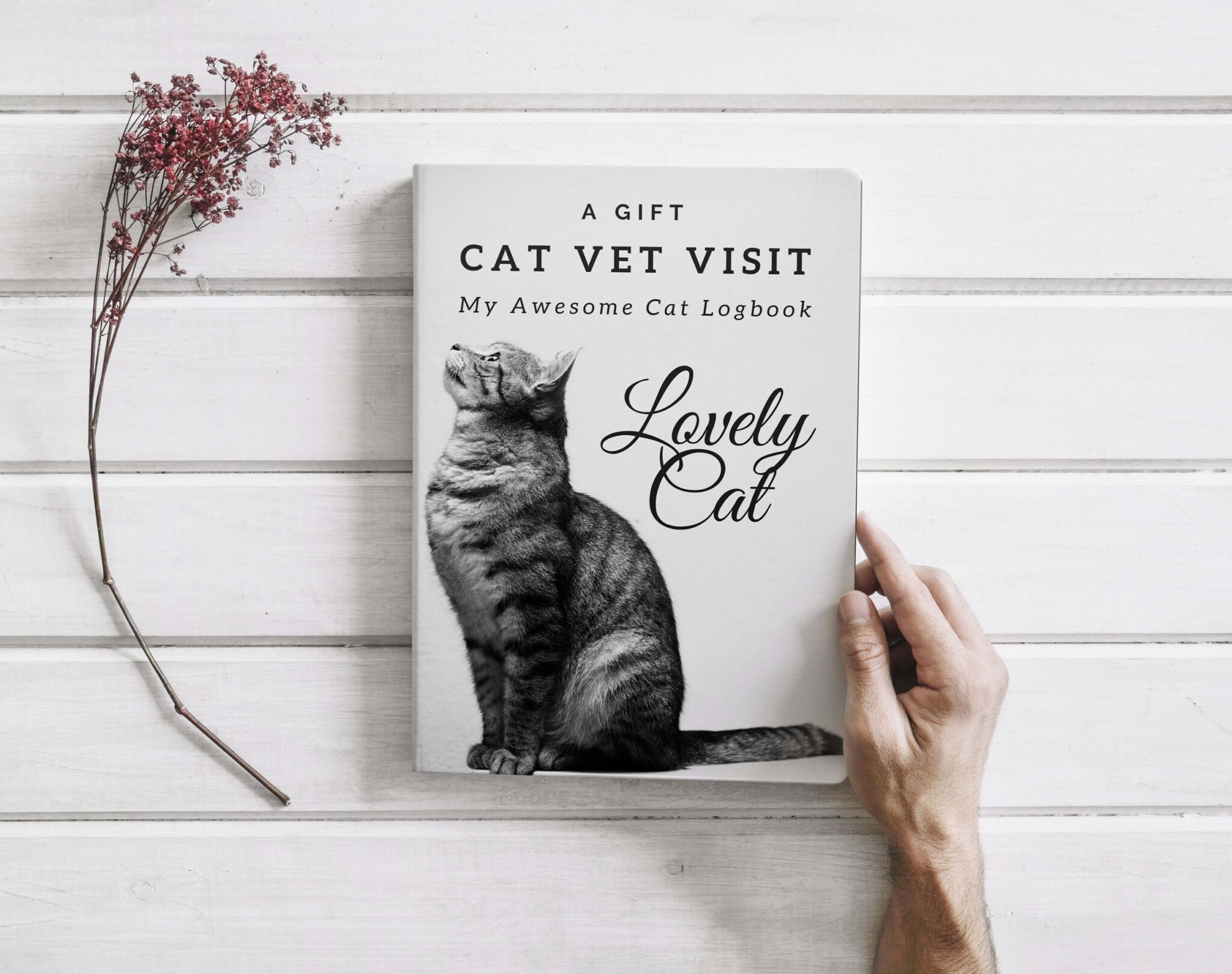 Editable Cat Book Cover: Eye-Catching Cat Template for Journals and ...