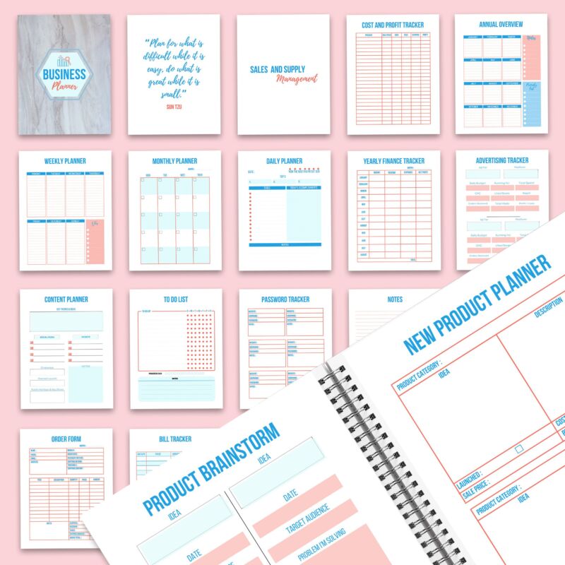 Business Planner Journal : 33 Editable Canva Templates to Maximize Your ...