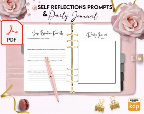 Self-Reflection Journal PDF - Prompts for Self Discovery - KDP