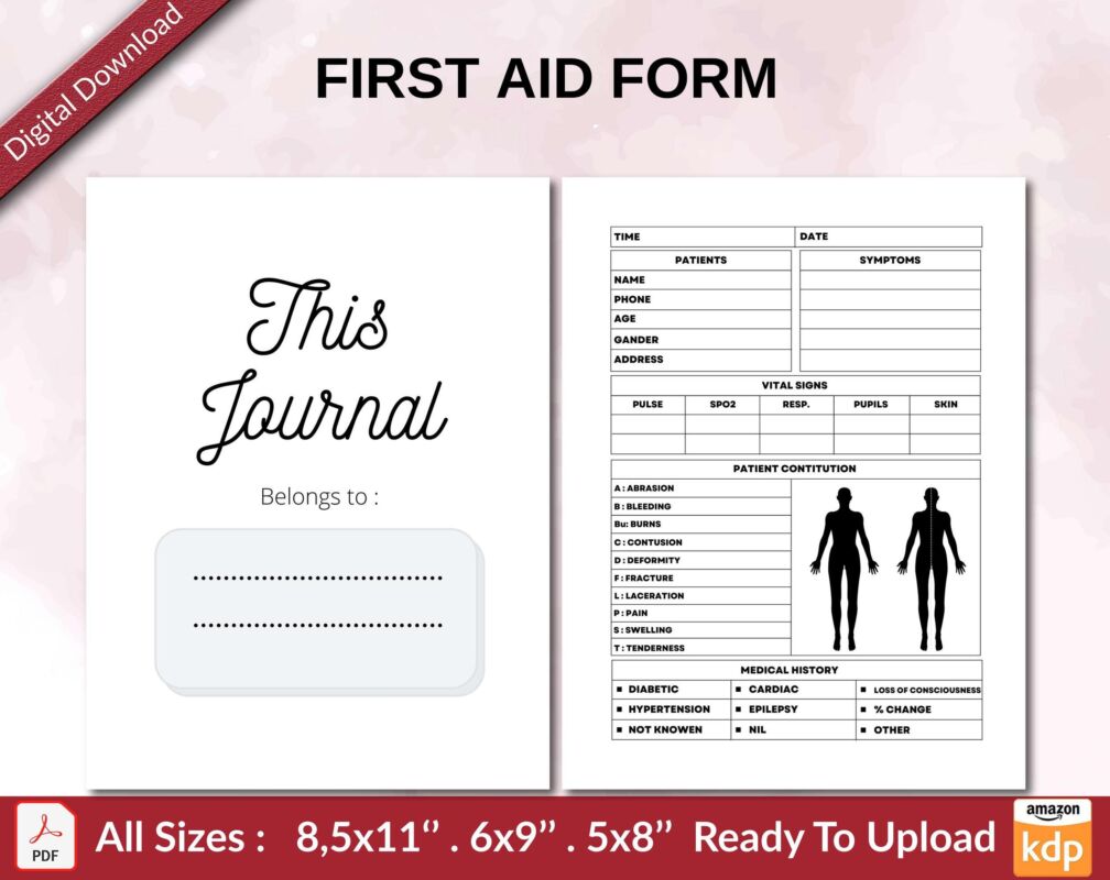 FIRST AID FORM 120 pages Ready to Upload PDF used as Low Content ...