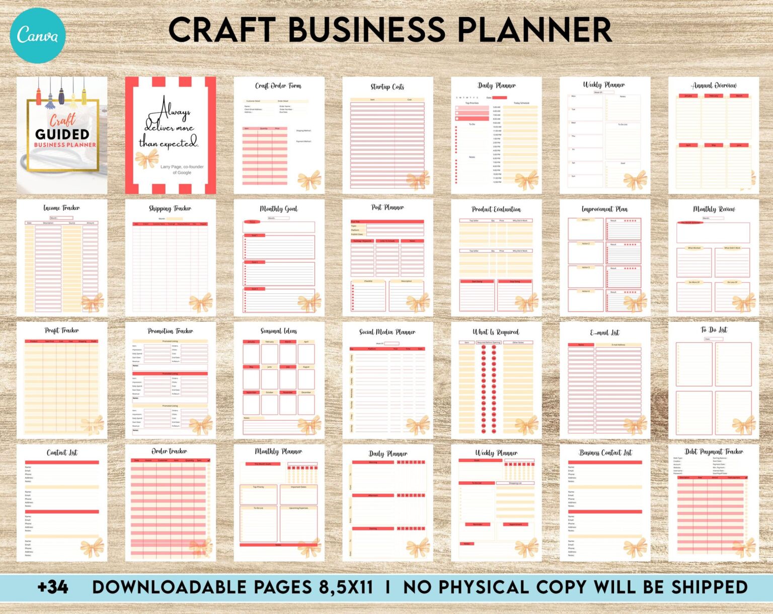 Craft Business Plan Template | Quick Study Business | KDP Interior