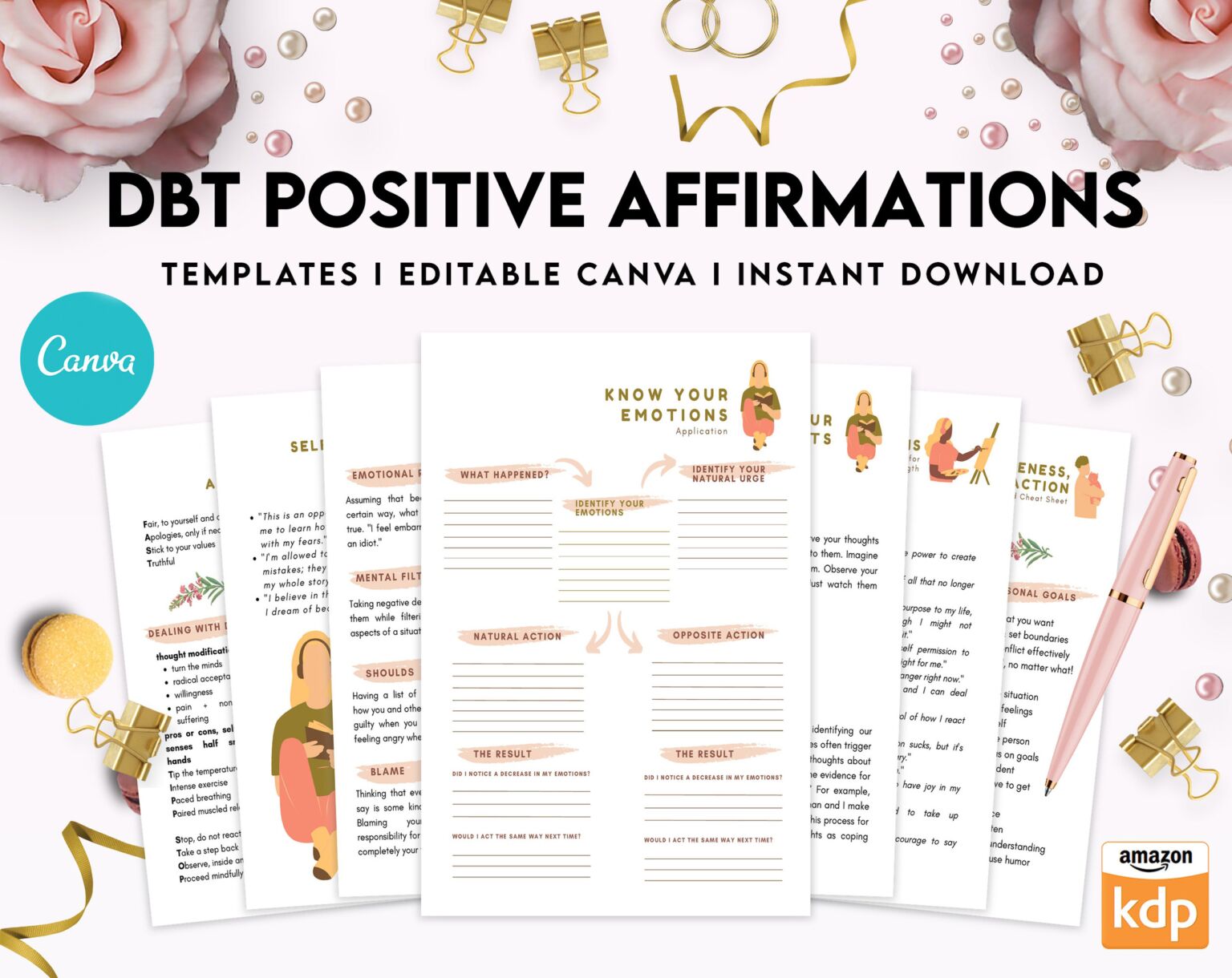 DBT Positive Affirmations - Power of Positive Self Talk - KDP