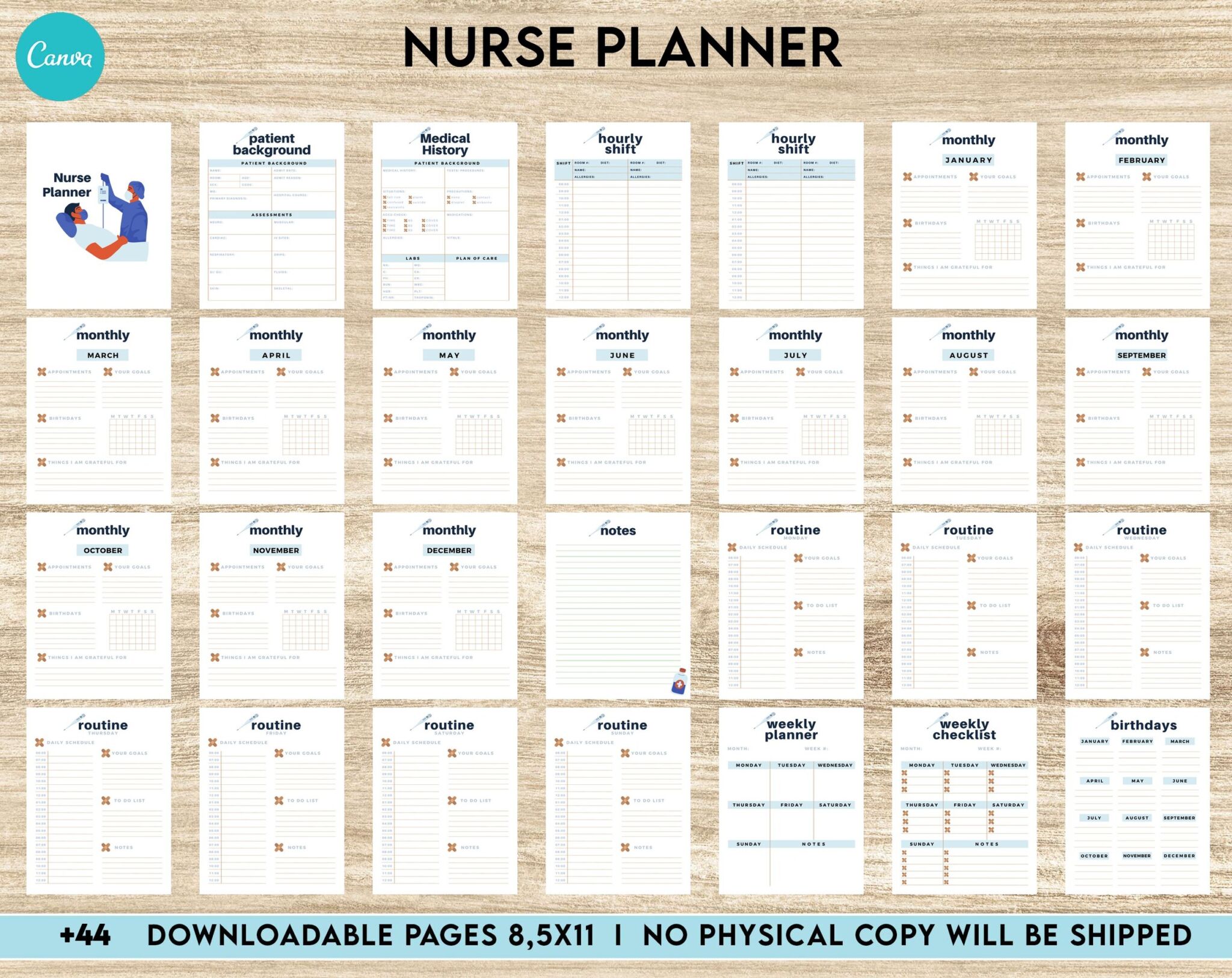 Nurse Planner, Nurse Practice journal, Nursing Student Planner, Nursing ...