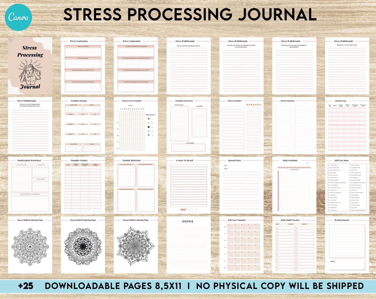 Stress Journal, DBT Distress Tolerance, DBT Skills, Therapy Journal ...