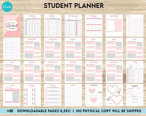 Student Planner , Weekly Schedule, Grade Tracker, Assignment Tracker ...