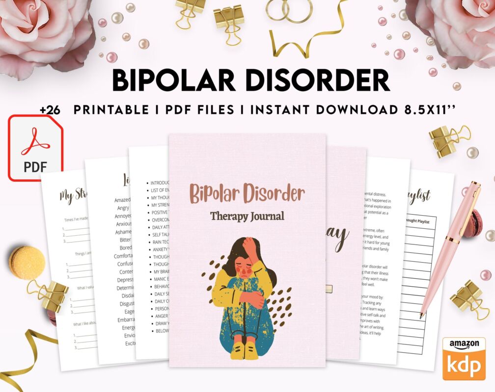 Bipolar Mood Tracker Printable PDF: Monitor Your Mental Health, Anxiety ...