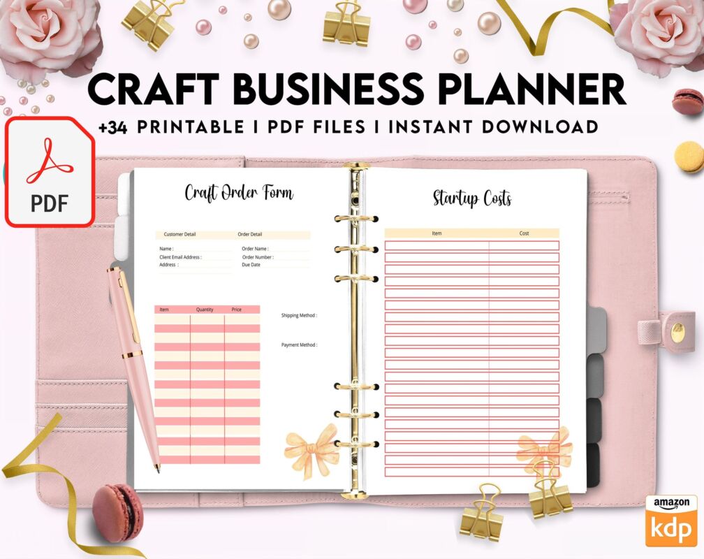 Craft Business Planner-PDF File 8.5×11 inch | KDP interior