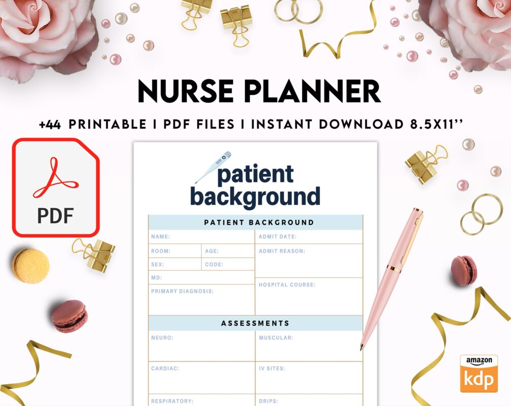 Nurse Planner, Nurse Practice journal, Nursing Student Planner, Nursing ...