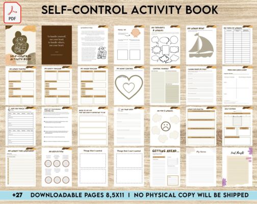 Self Control Activity Book: Elevate Mindfulness | Printable