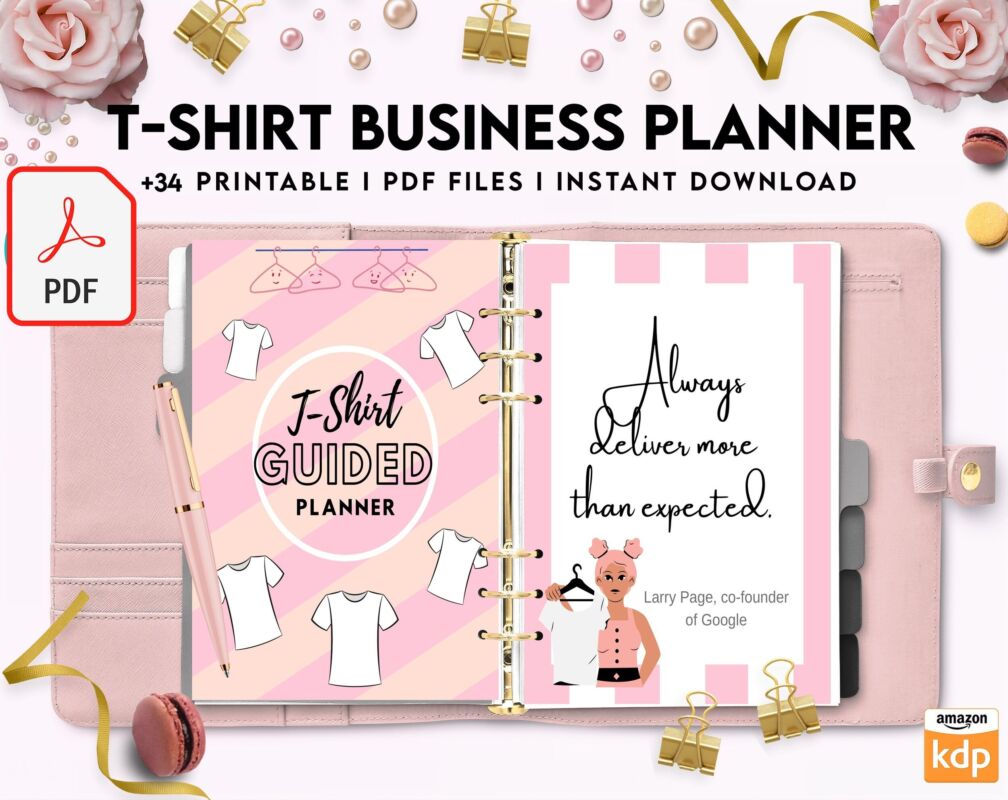 T-shirt Business Planner Template, T-shirt Order form, Invoice, Tracker ...