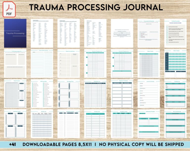 Trauma Timeline Worksheet - Editable PDF Template - KDP Interior