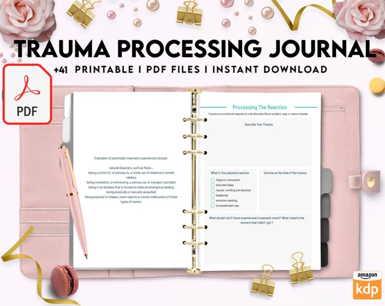 Trauma Timeline Worksheet - Editable PDF Template - KDP Interior