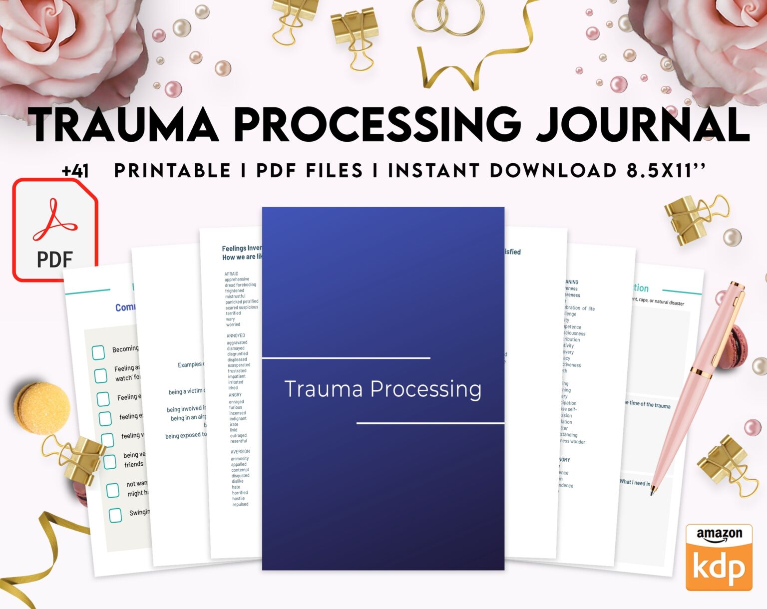Trauma Timeline Worksheet - Editable PDF Template - KDP Interior