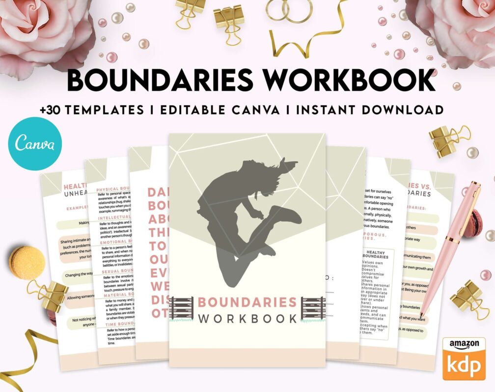 Boundaries Workbook: Interactive Guide with Canva Templates for ...