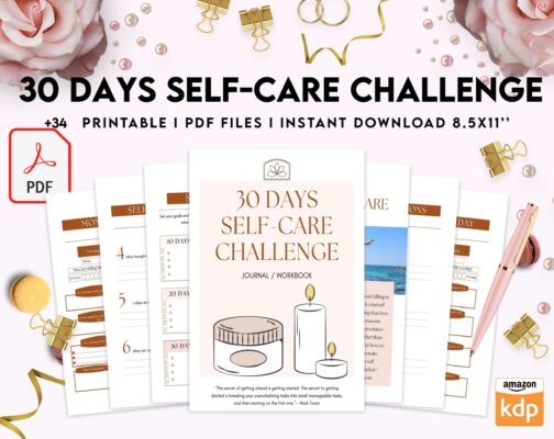30 Day Self-care Challenge, Self care journal, self care planner ...