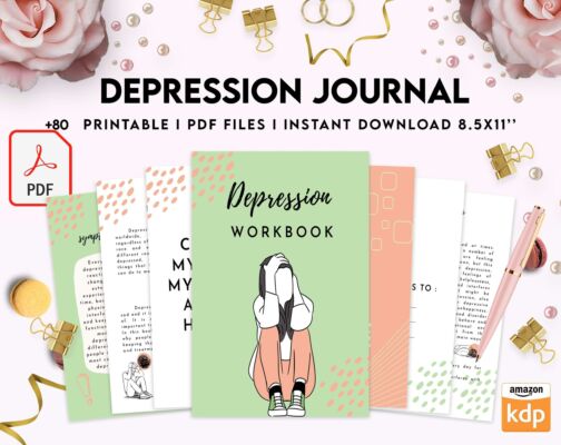 Depression Journal, Therapy journal, Mental health journal, Anxiety ...