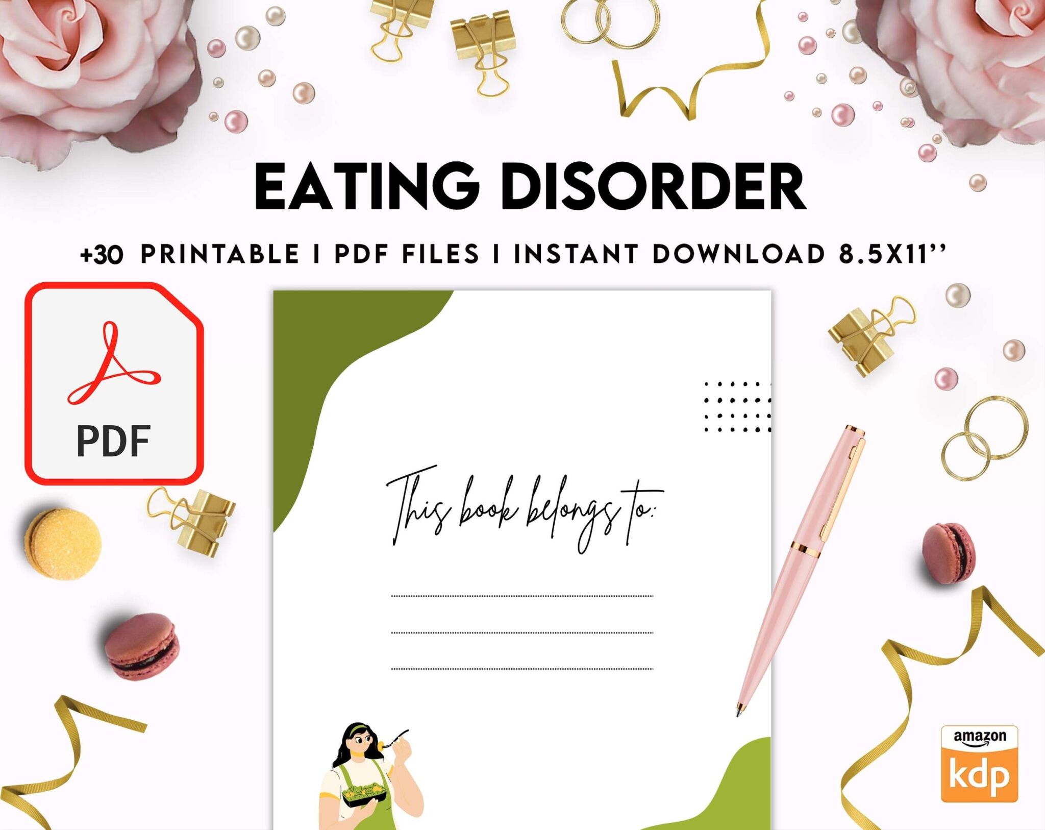 Eating Disorder Journal Prompts | Empowering Recovery | KDP