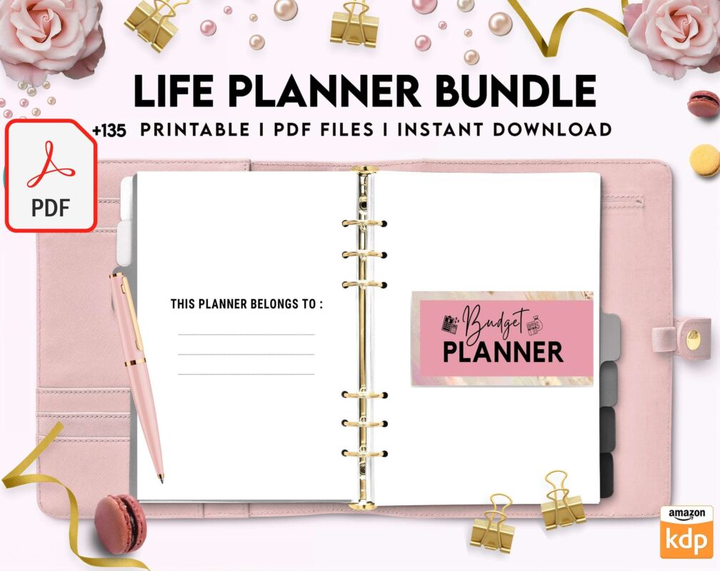 Life Planner Bundle, life organizer, adhd planner, productivity planner ...