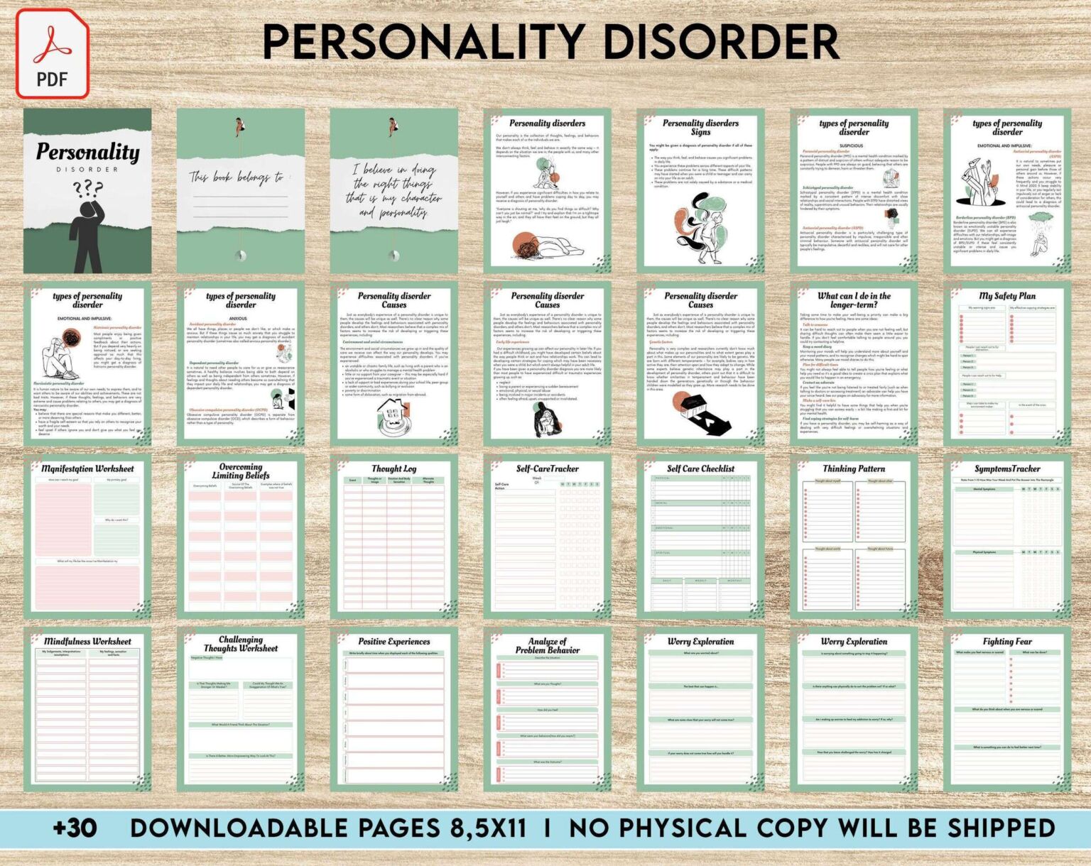 Personality disorder, bipolar, borderline, KDP interior PDF file 8,5x11 ...