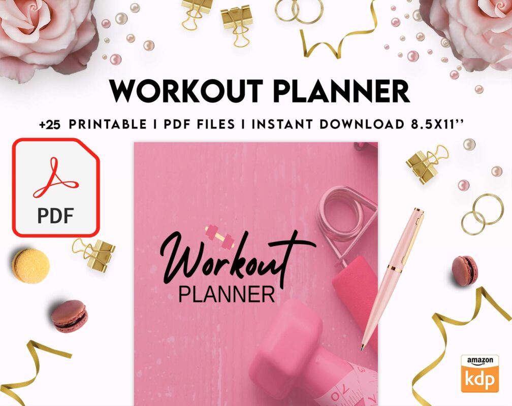 Workout Planner, exercise tracker , Fitness Journal, workout journal ...