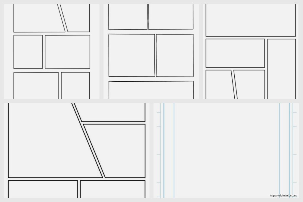 Manga Page Template: Japanese Comic Layout KDP Interior